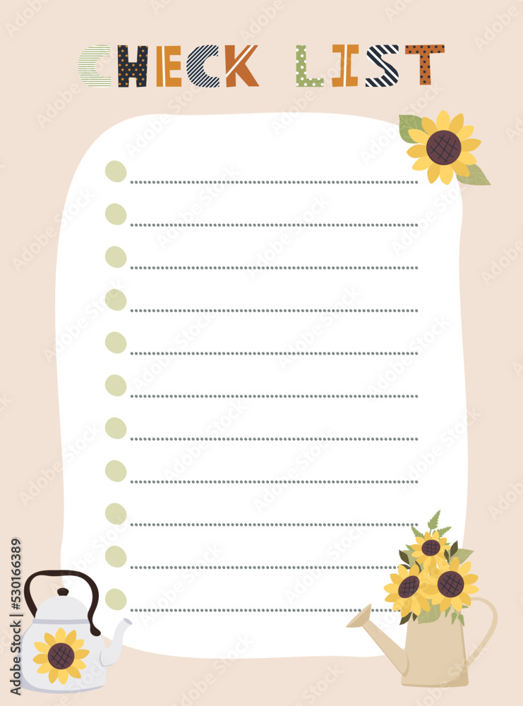 check-list-template-vector-illustration-with-autumn-elements-for