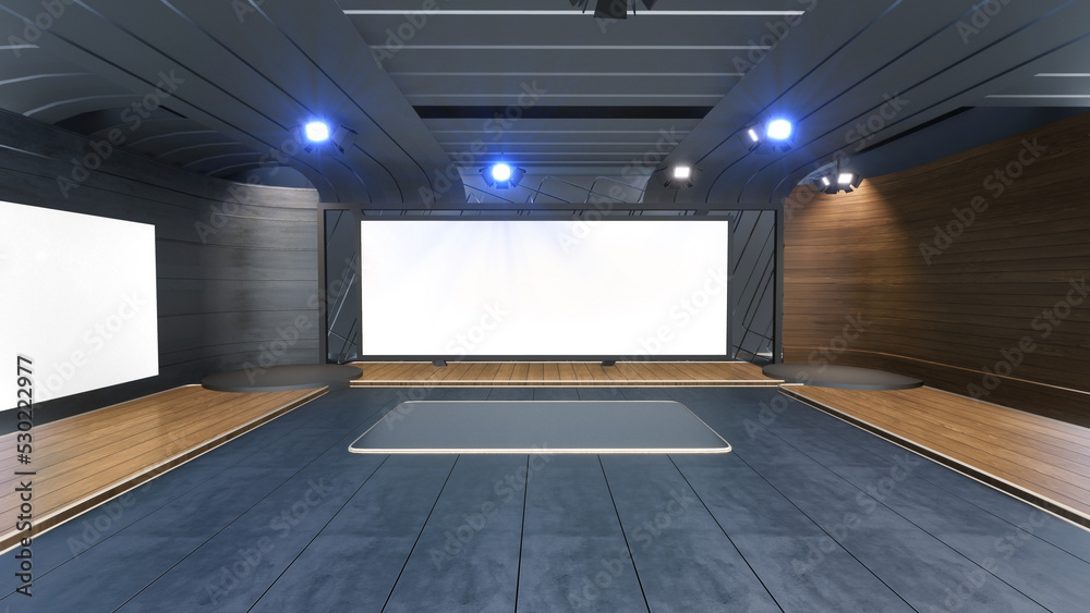 Ilustración de Stock Alpha Channel Studio Set Background 2267_3D ...