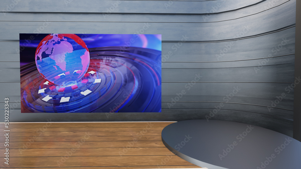 Studio Set Background 2267_3D Virtual TV Studio News_Studio Background ...