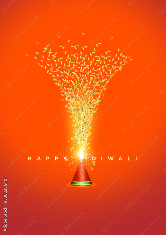 Happy Diwali. A creative and conceptual poster-advertisement-mockup for ...