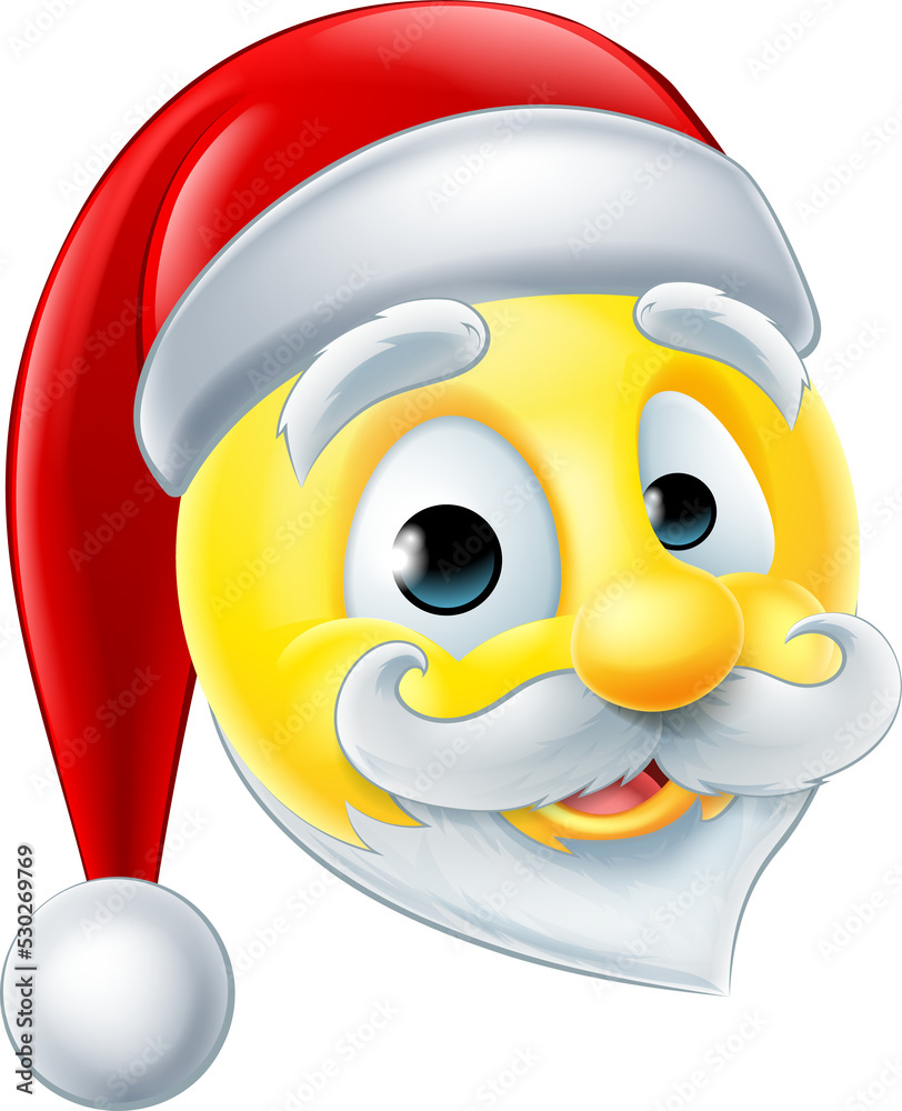 Santa Claus Emoji Emoticon Stock Illustration | Adobe Stock