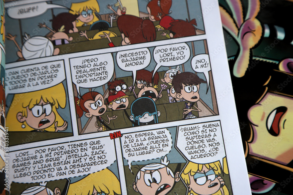 Comic book from the television series The Loud House. Lincoln and his ...