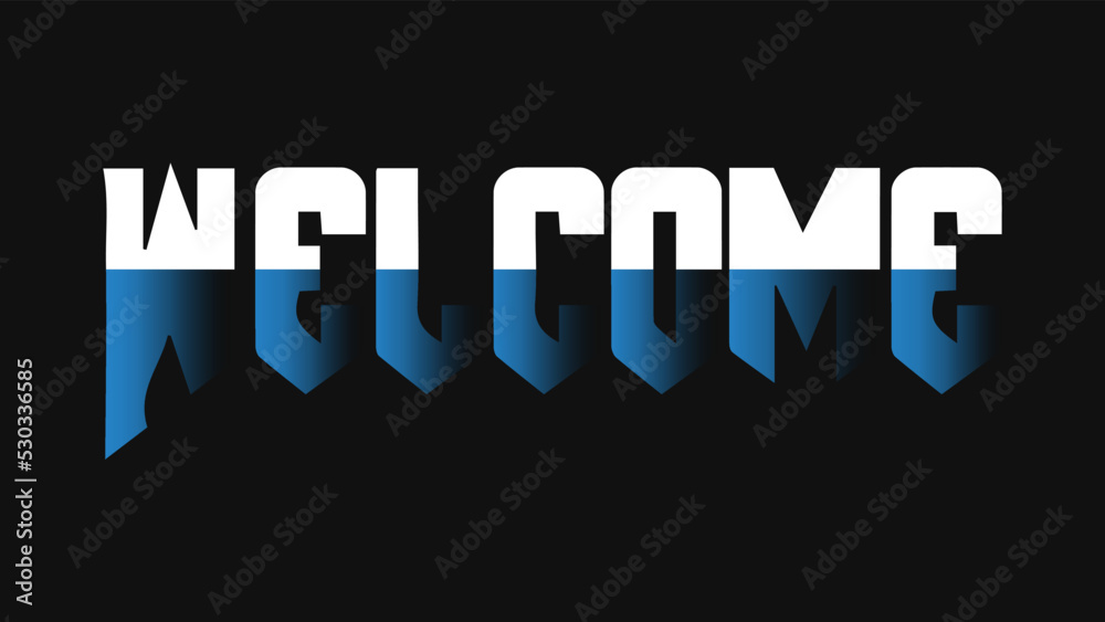 Welcome banner design Stock Vector | Adobe Stock