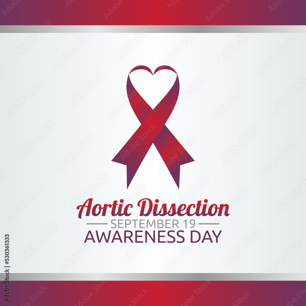 Stock-Vektorgrafik „vector graphic of aortic dissection awareness day ...