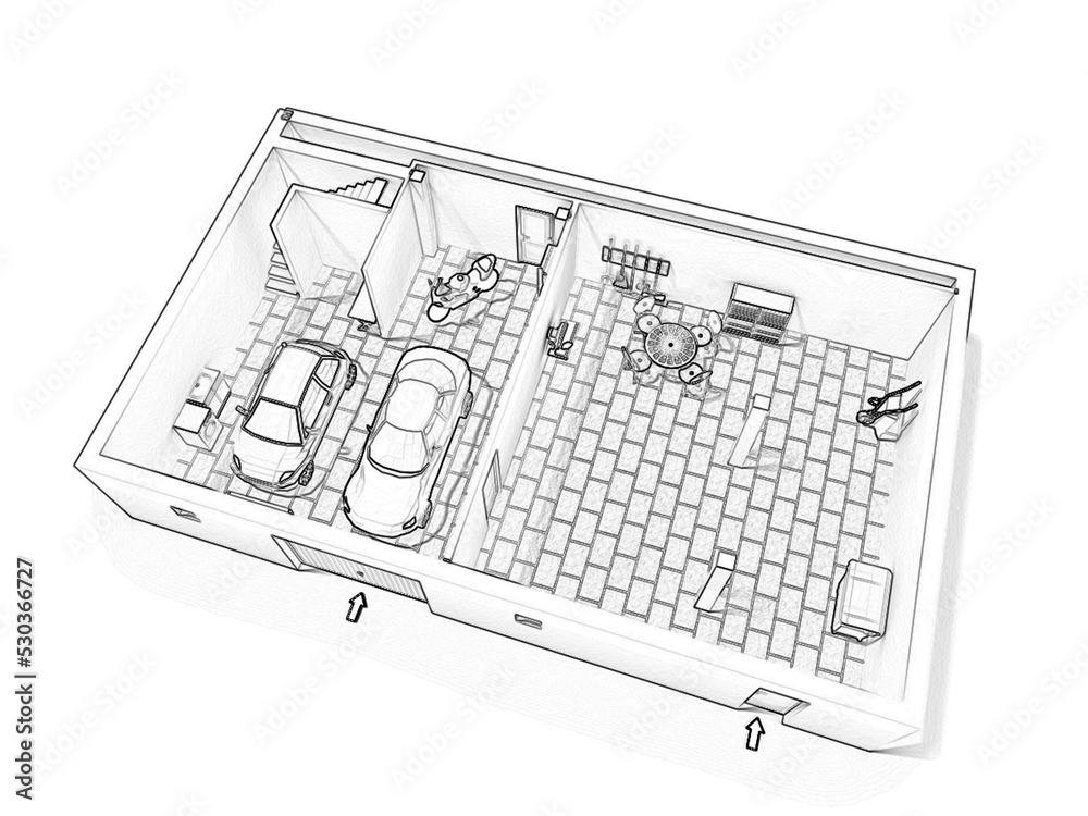 2d floor plan illustration. 3d Floor plan. Floorplans. Home floor plan ...