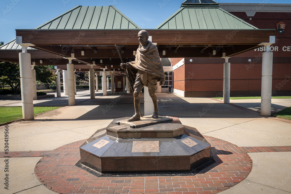 Statue of Mohandas Gandhi at Martin Luther King Jr. National Historical ...