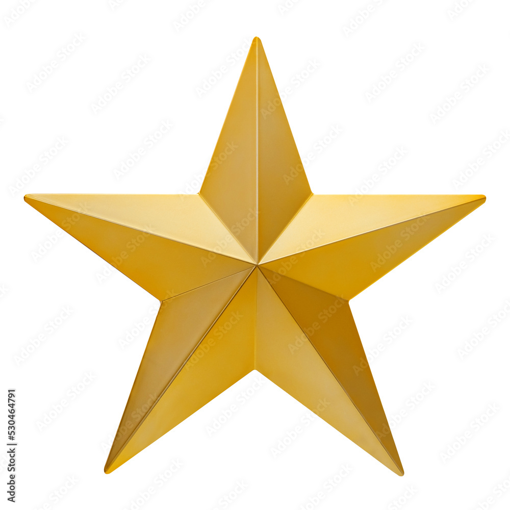 gold star isolated on white Stock Photo | Adobe Stock