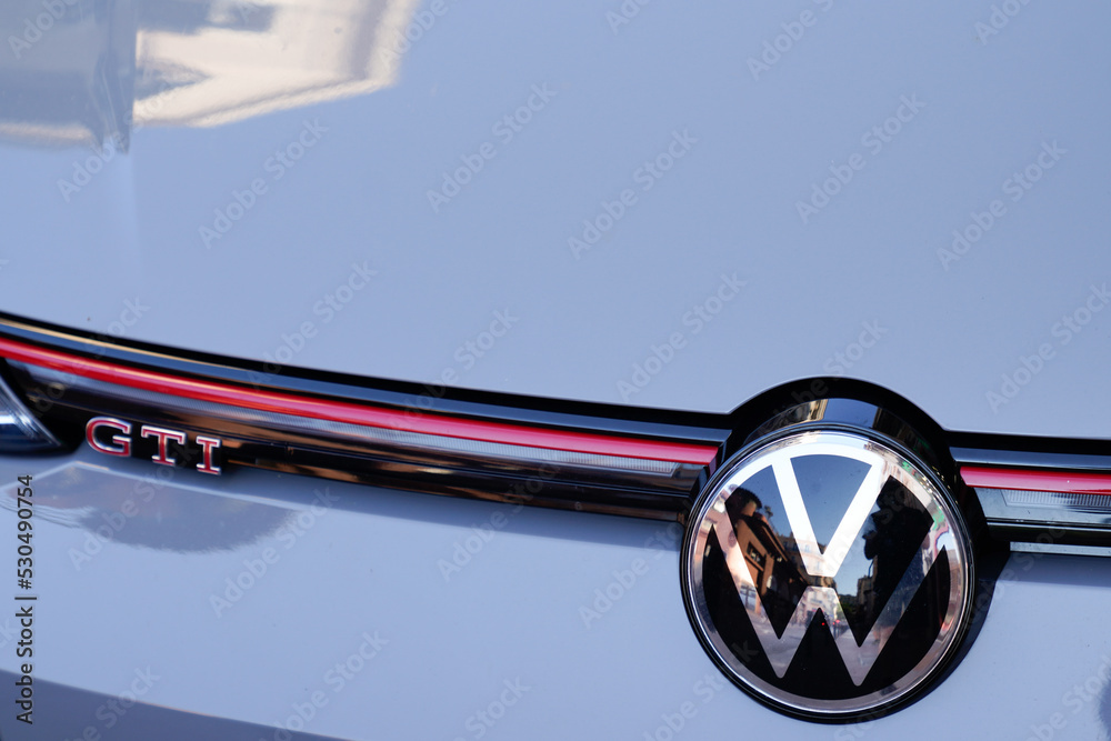 Volkswagen Golf gti brand logo and sign text Stock Photo | Adobe Stock