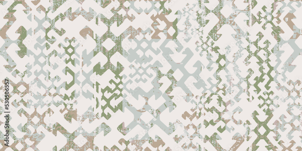Seamless pattern in patchwork style. Embroidered print for carpet ...