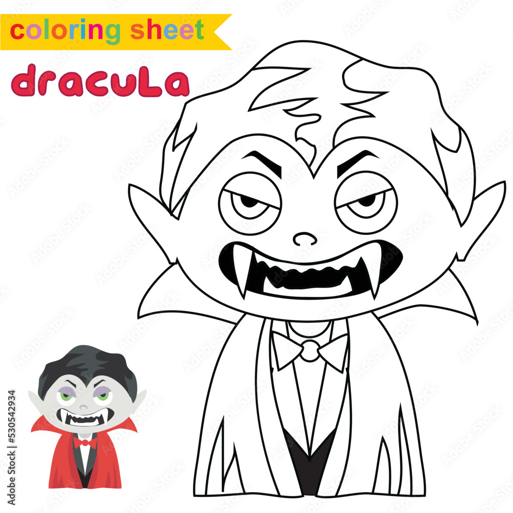 Coloring page for children. Coloring page Halloween edition. Fun ...