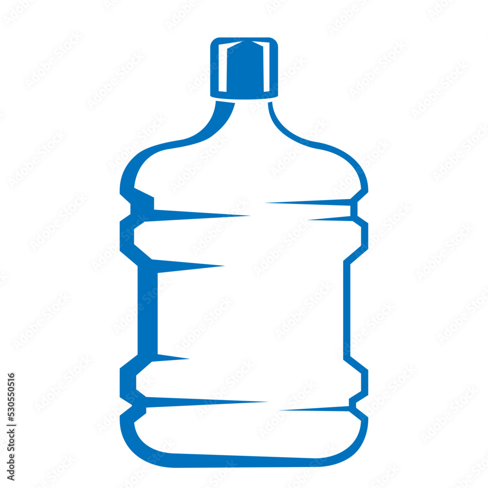 water large bottle sign symbol Stock Vector | Adobe Stock