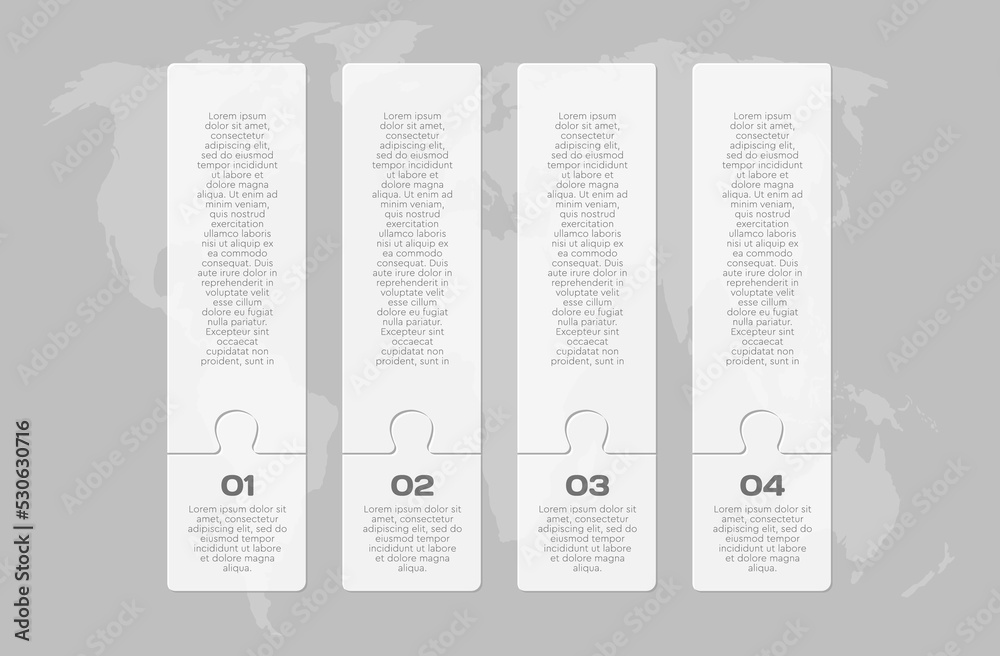 Vector diagram infographic process on 4 steps Stock Vector | Adobe Stock