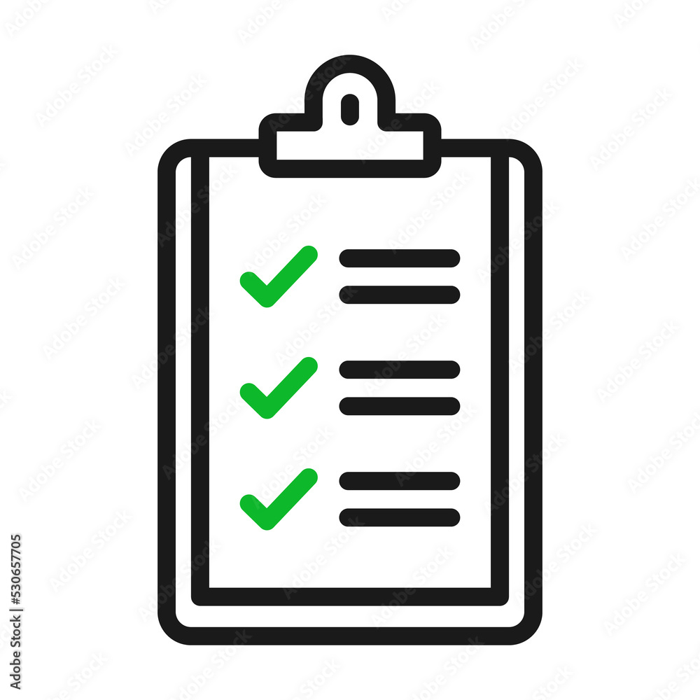 Assessment checklist icon. Feedback Or checklist concept illustration ...