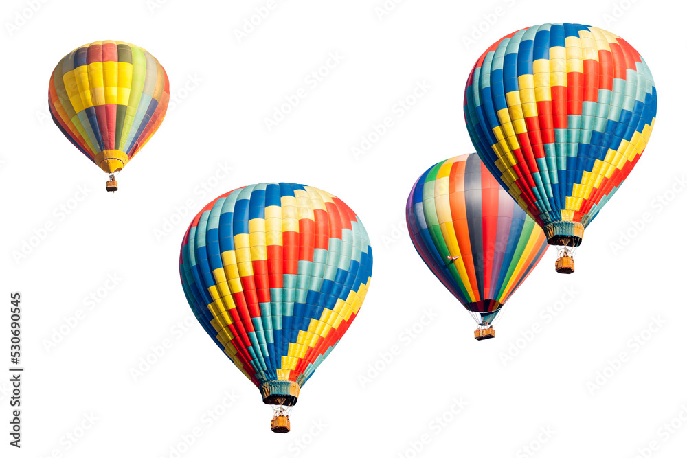 Transparent PNG of Several Hot Air Balloons. Stock Photo | Adobe Stock