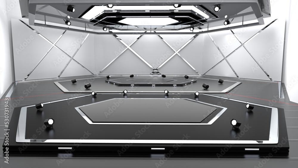 Studio Set Background 2268_3D Virtual TV Studio News_Studio Background ...