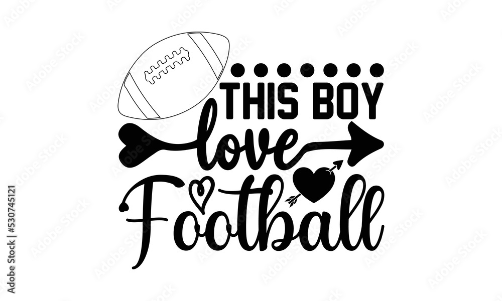 Football svg, Football SVG T-shirt Design Template SVG Cut File ...