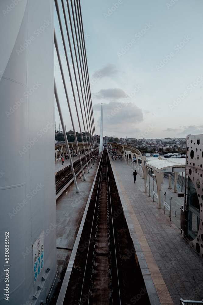 istanbul tram metro tramway train on railway Stock Photo | Adobe Stock