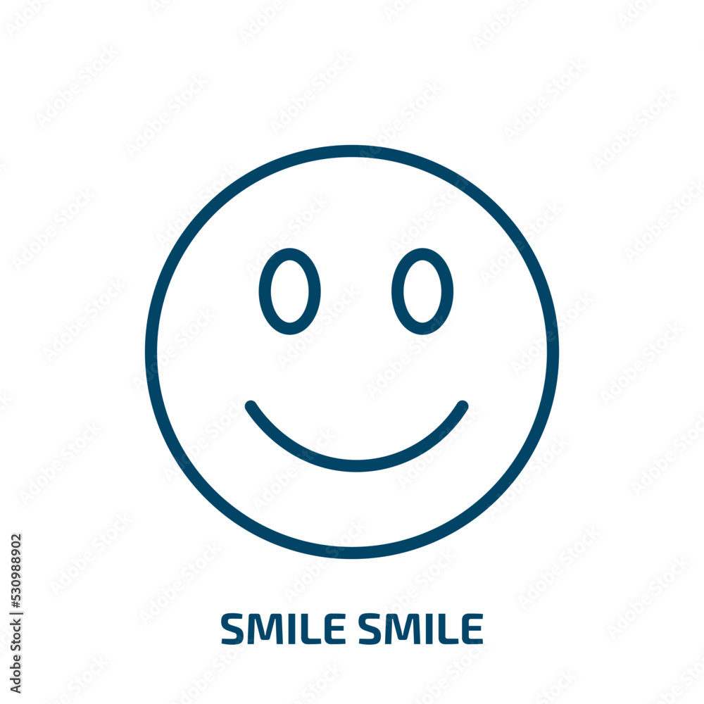 smile smile icon from user interface collection. Thin linear smile ...