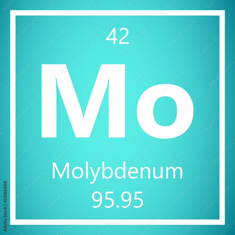 Molybdenum Mo Periodic Table of Elements, Atomic Mass Vector ...