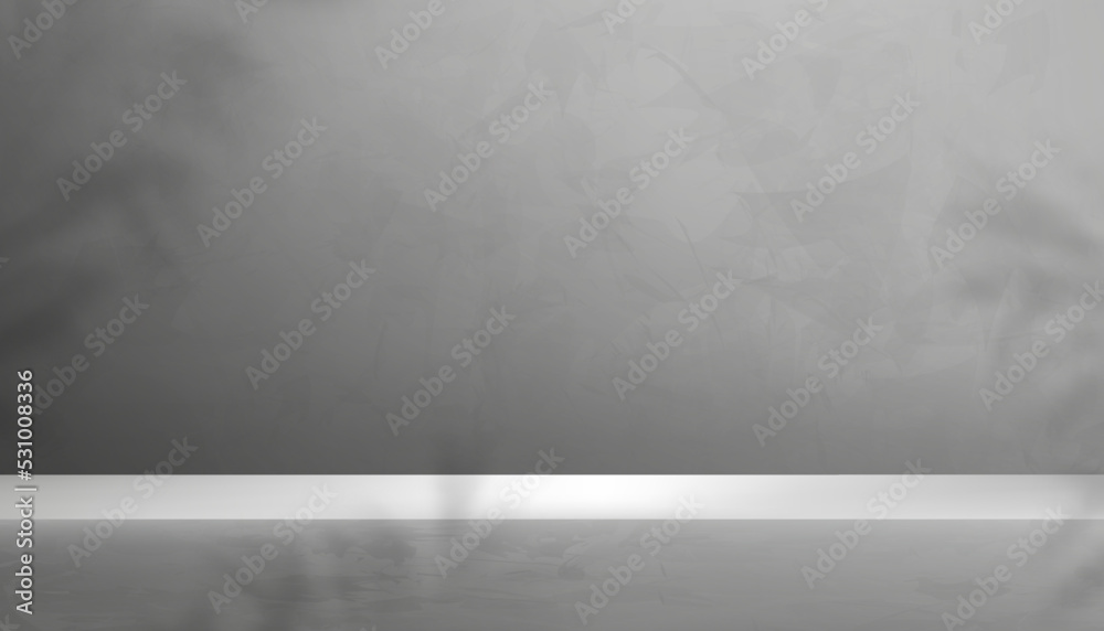 Display 3D step on studio room with grey wall background, Podium mockup ...