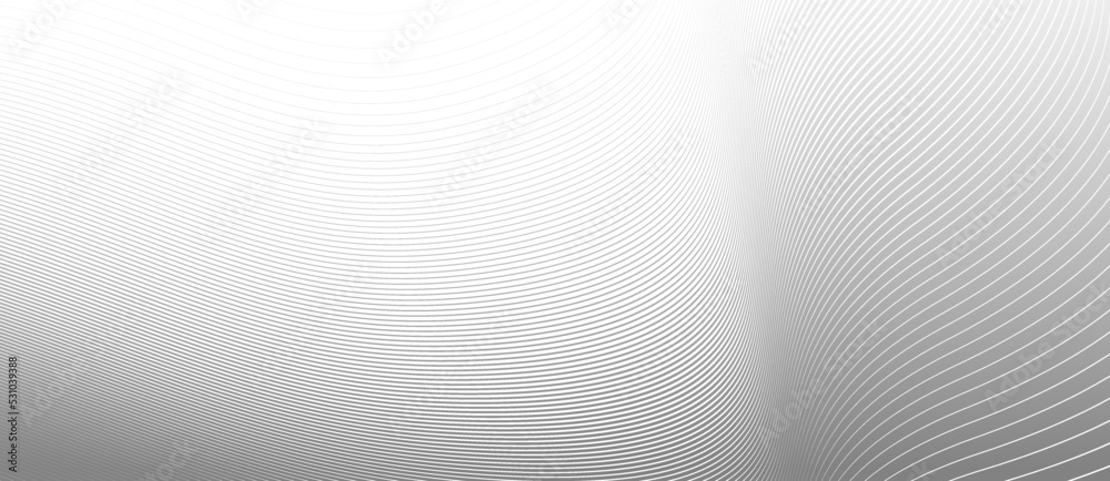 Linear abstract background, vector design 3D lines in perspective ...