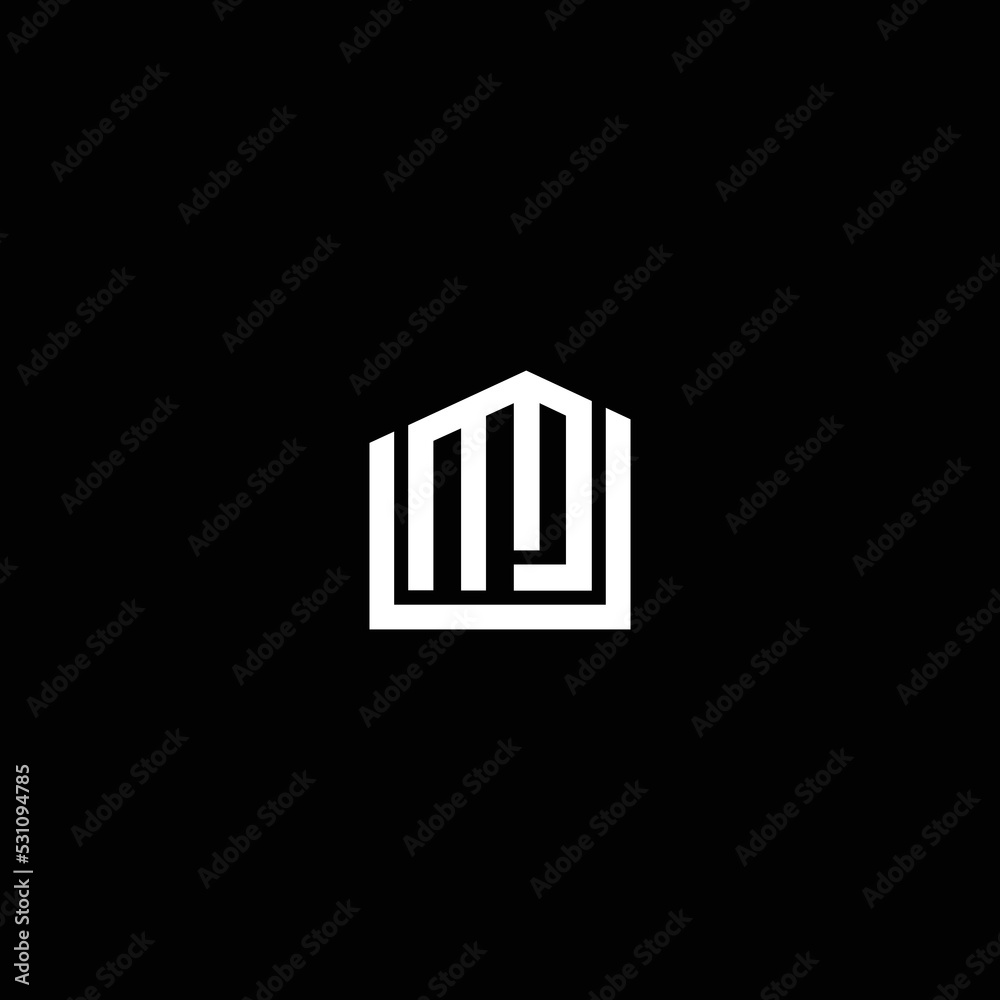 Alphabet DM letter D and M logo design, DM Creative Typography vector ...