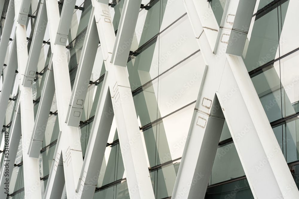 Heavy steel beam structure of modern buildings Stock Photo | Adobe Stock