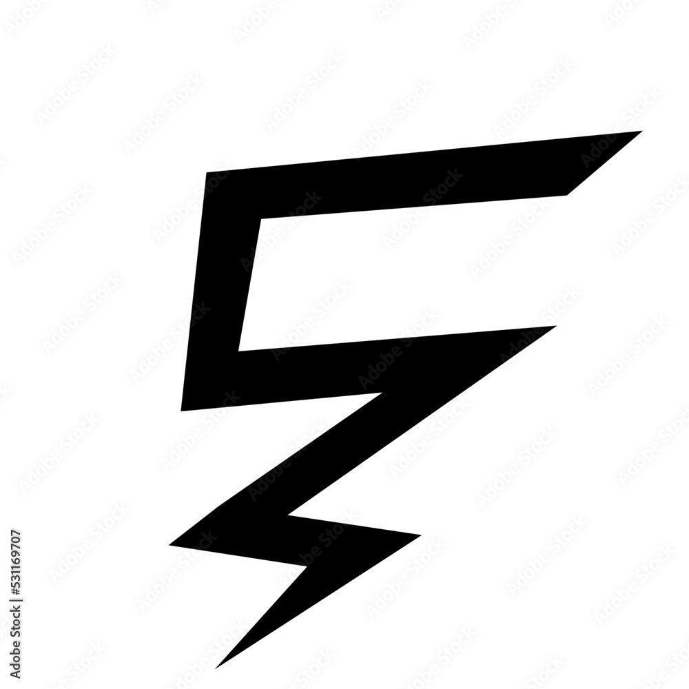 Thunder storm font design, alphabet leters vector illustration ...