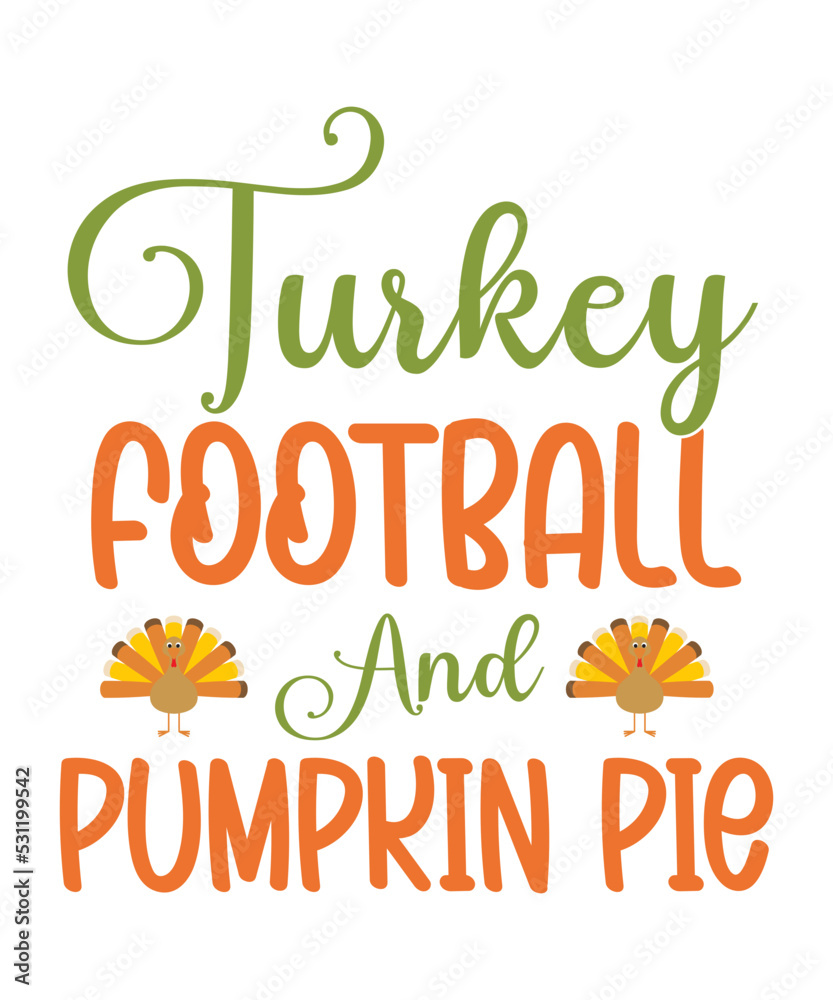 Vector de Stock Thanksgiving svg Bundle, Thanksgiving svg, Fall svg ...