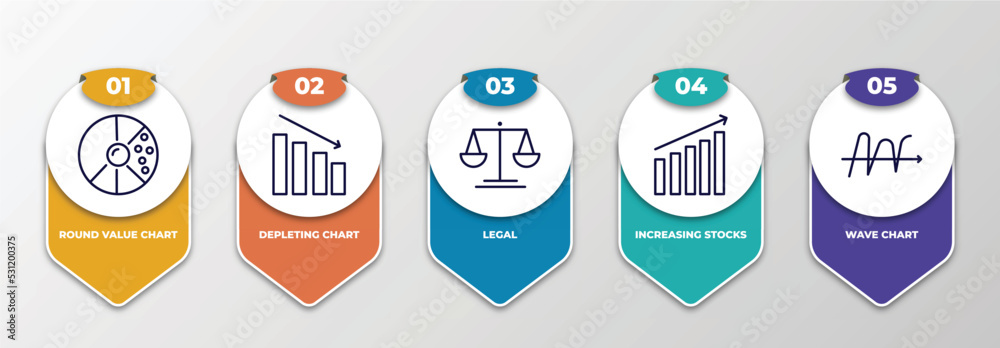 Vetor infographic template with thin line icons. infographic for ...