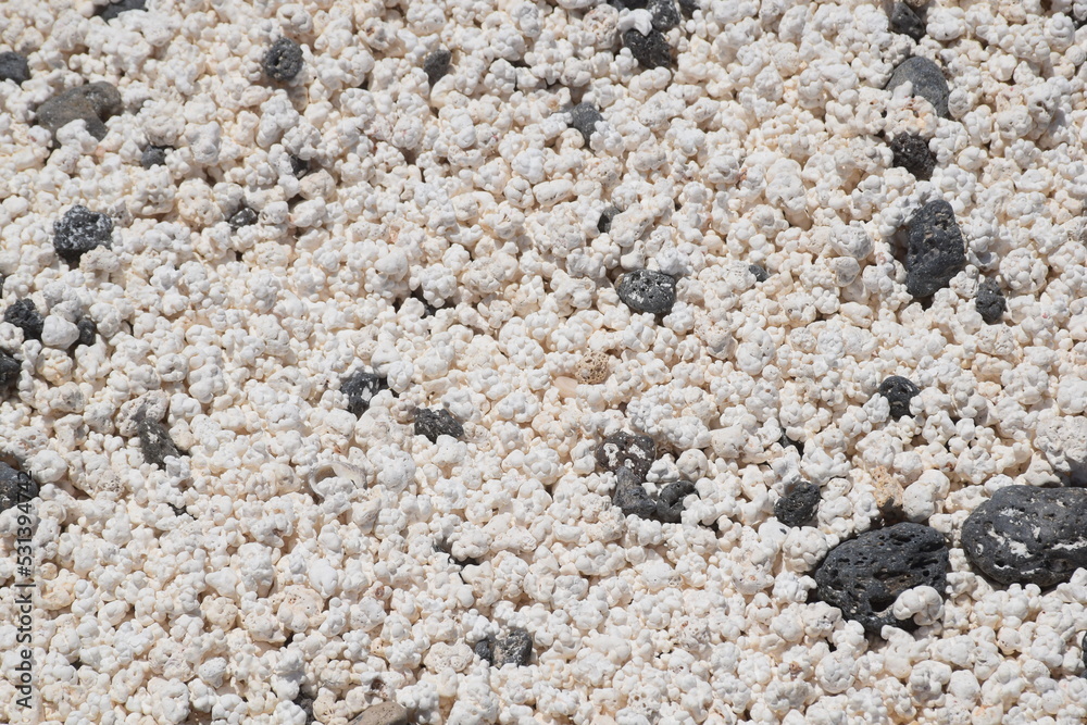 Volcanic soil texture similar to popcorn Stock Photo | Adobe Stock