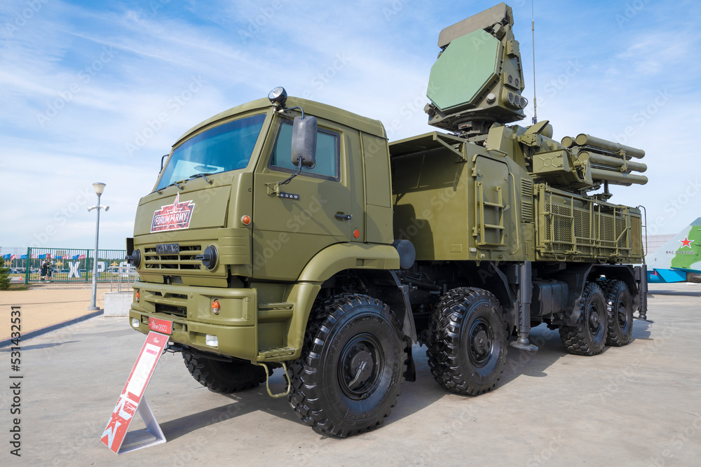 Moscow Region Russia August 19 2022 Pantsir S1 Is A Russian Self