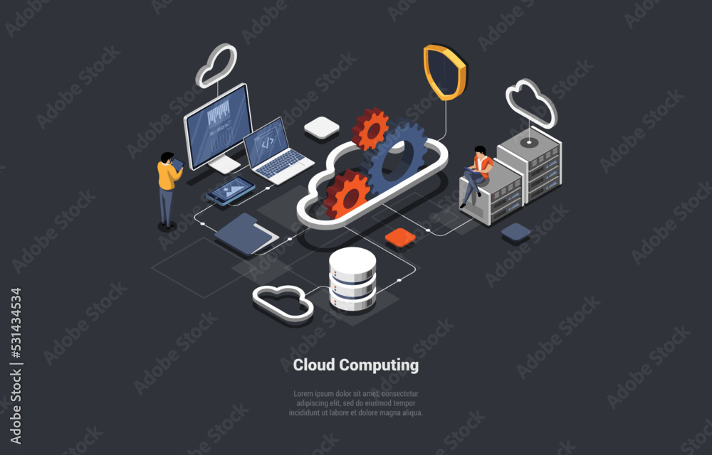 Cloud Computing. Delivery of Computing Services Including Servers, Storage, Databases ...