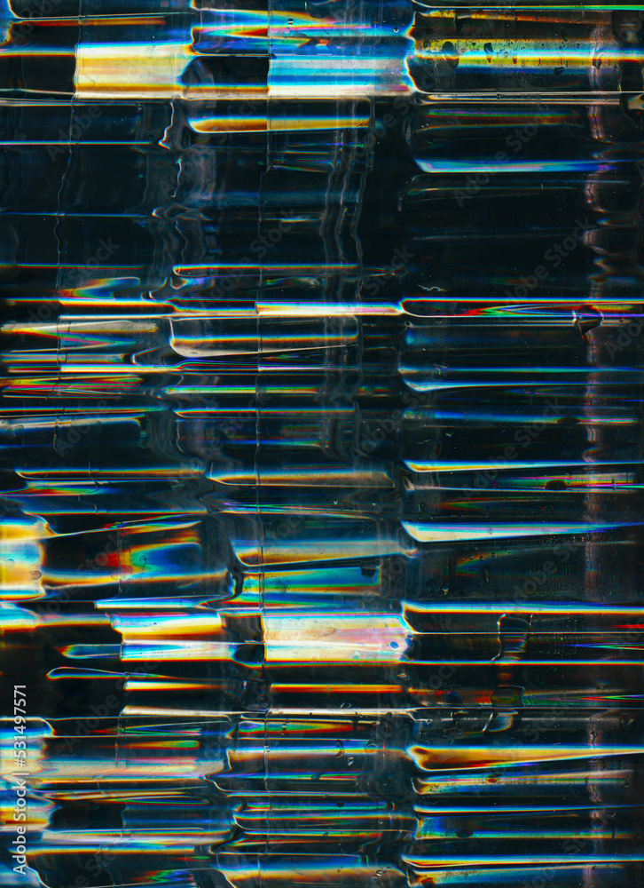 Glitch texture. Screen distortion. Digital artifacts. Blue orange color ...