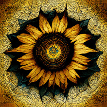 Sunflower Mandala Free Stock Photo - Public Domain Pictures