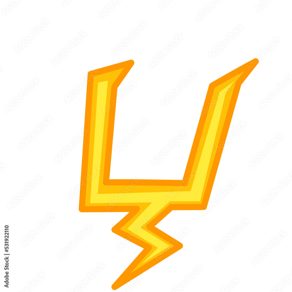 Thunder storm font design, alphabet leters vector illustration ...