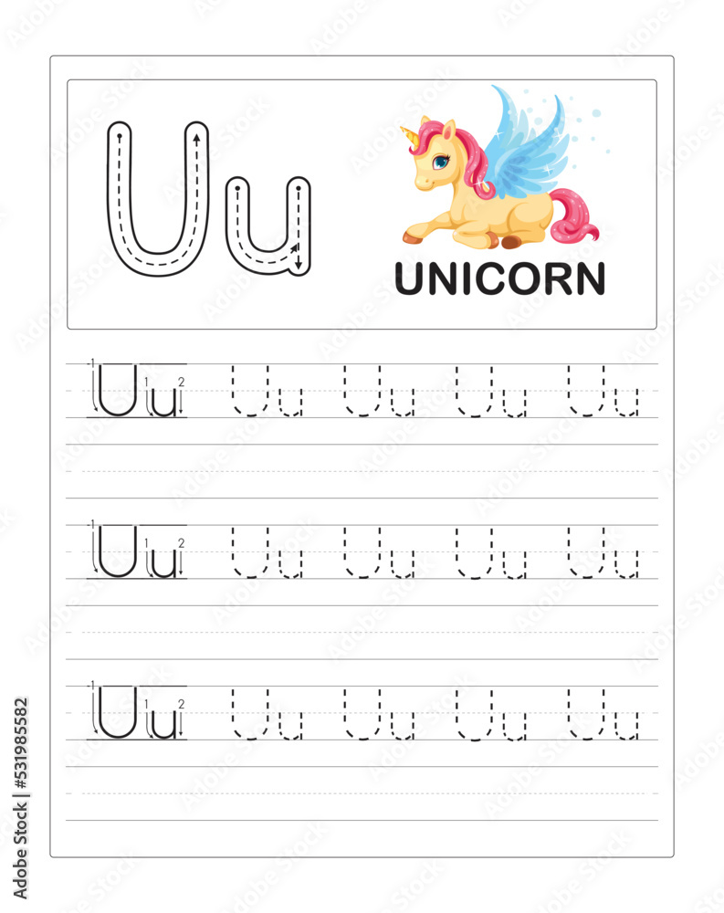 Alphabet letters tracing worksheet. Tracing practice worksheet ...