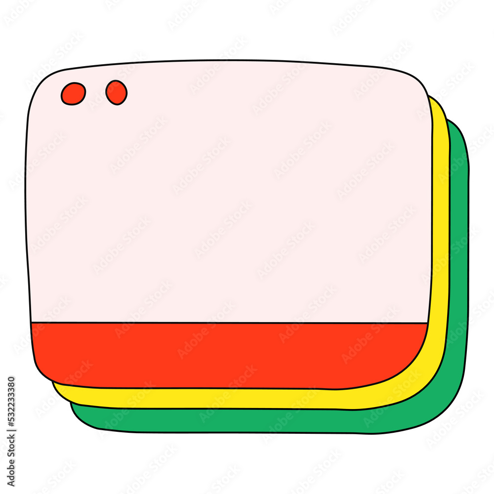 retro vaporwave desktop browser and dialog window template.Old web 1970 ...