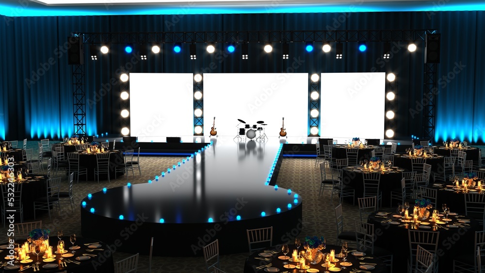 Conference Stage Designs. Meeting event scene, party scene design ...