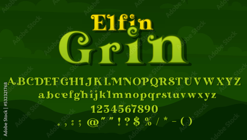 Magic font, Medieval typeface or fairy type alphabet, vector fantasy ...