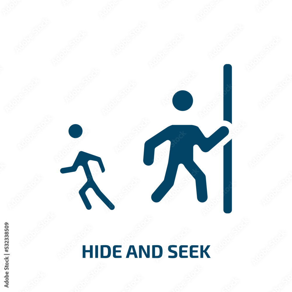 Стоковое векторное изображение «hide and seek icon from people ...