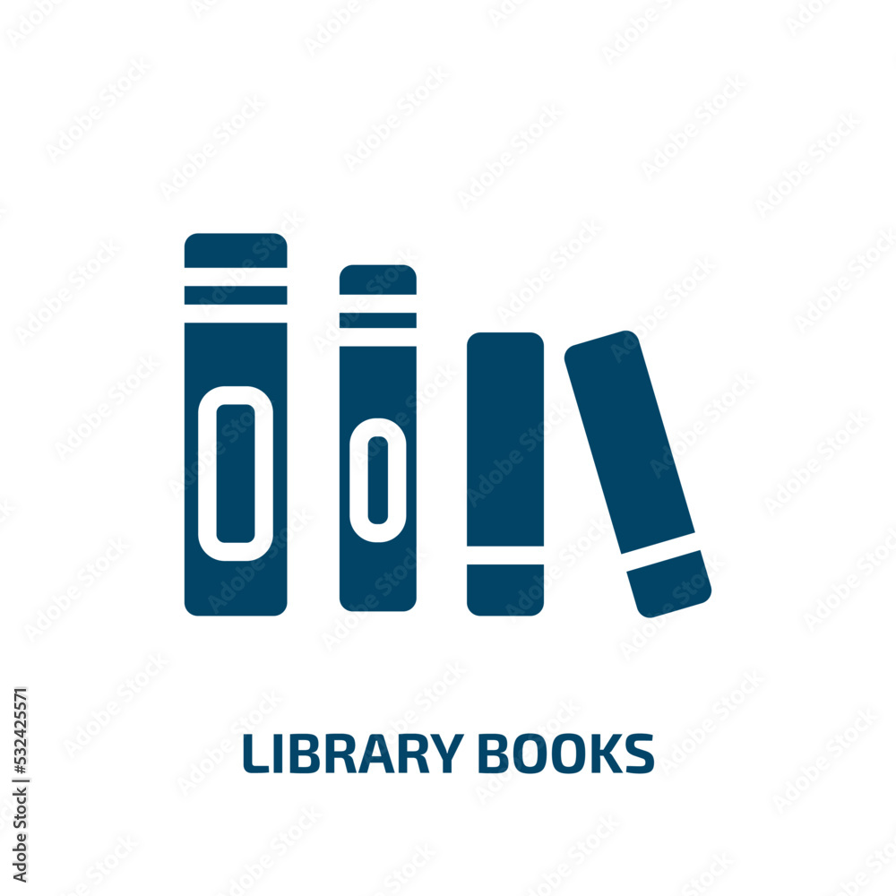 Image vectorielle Stock library books icon from education collection ...