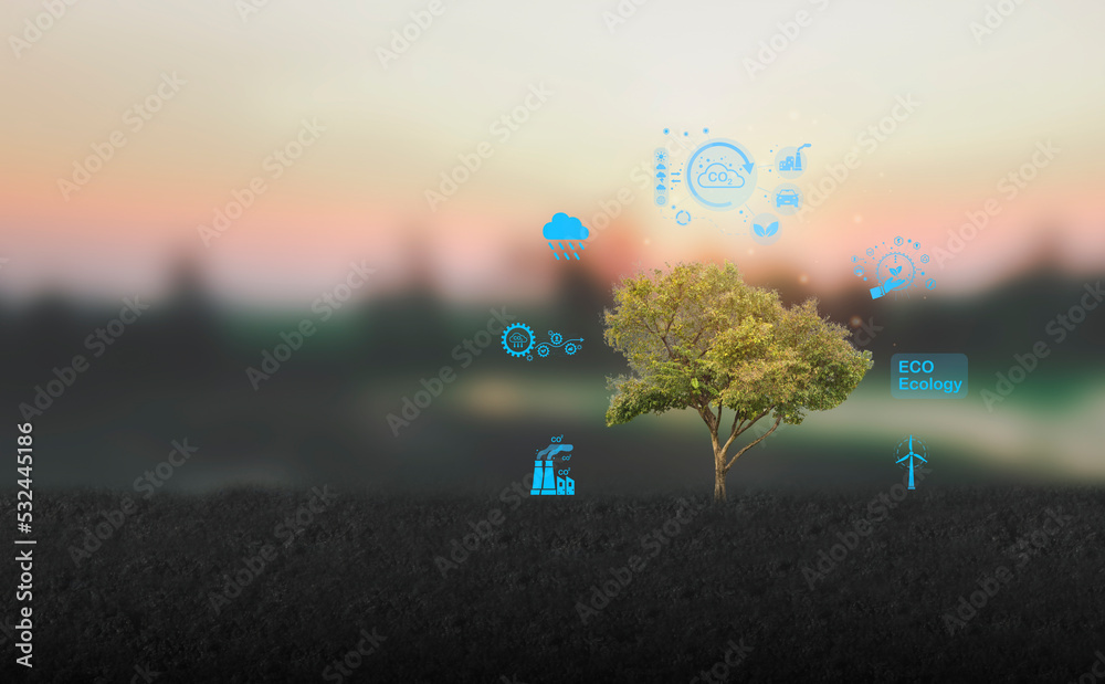 Revolving concept Natural energy,environment,recycling,production,clean ...