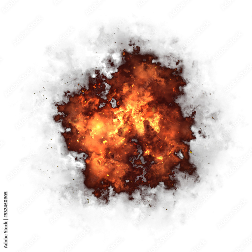 Fire explosion effect Stock Illustration | Adobe Stock