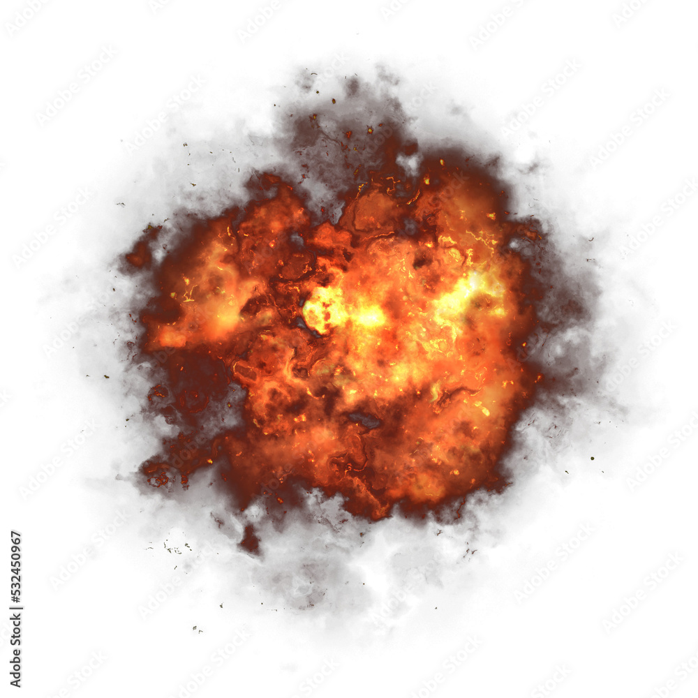 Fire explosion effect element Stock Illustration | Adobe Stock