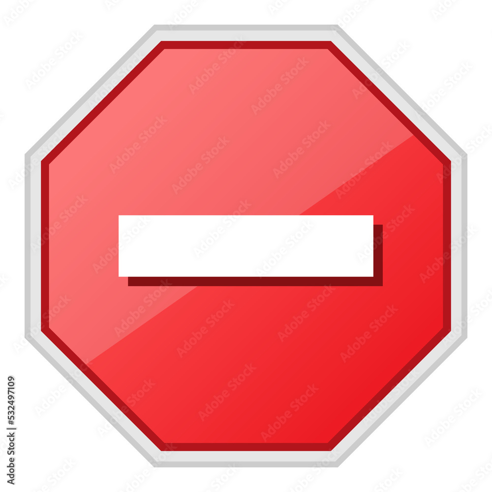 Stop sign icon transparent background Stock Illustration | Adobe Stock