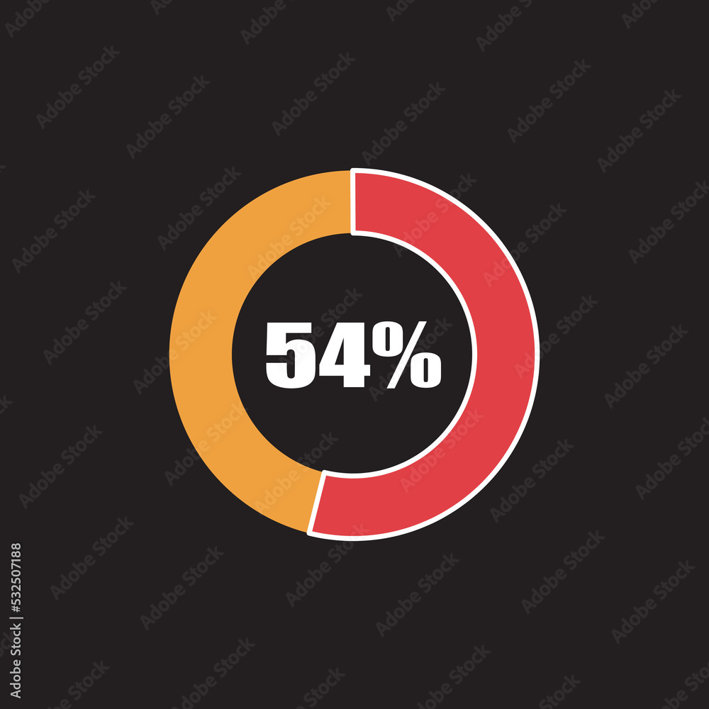 circle percentage diagram showing percentage progress ready-to-use for ...