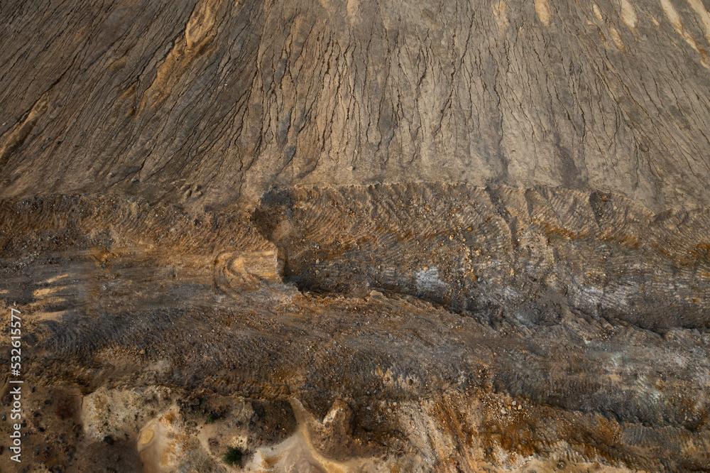 Mine land texture from above Stock Photo | Adobe Stock