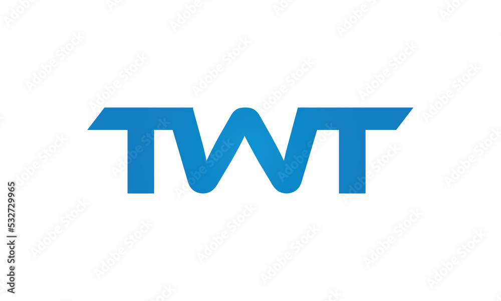 TWT letters Joined logo design connect letters with chin logo logotype ...