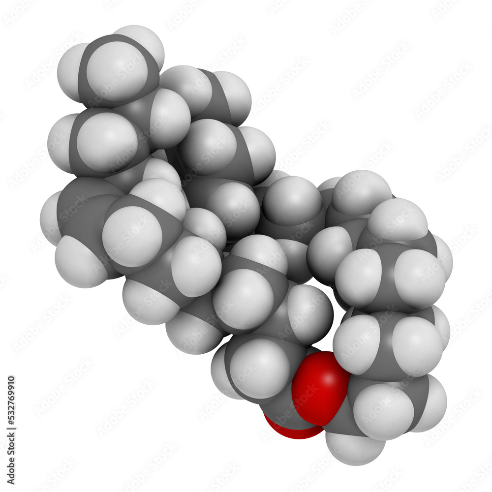 Ilustración de Stock Cetyl myristoleate food supplement molecule. 3D ...